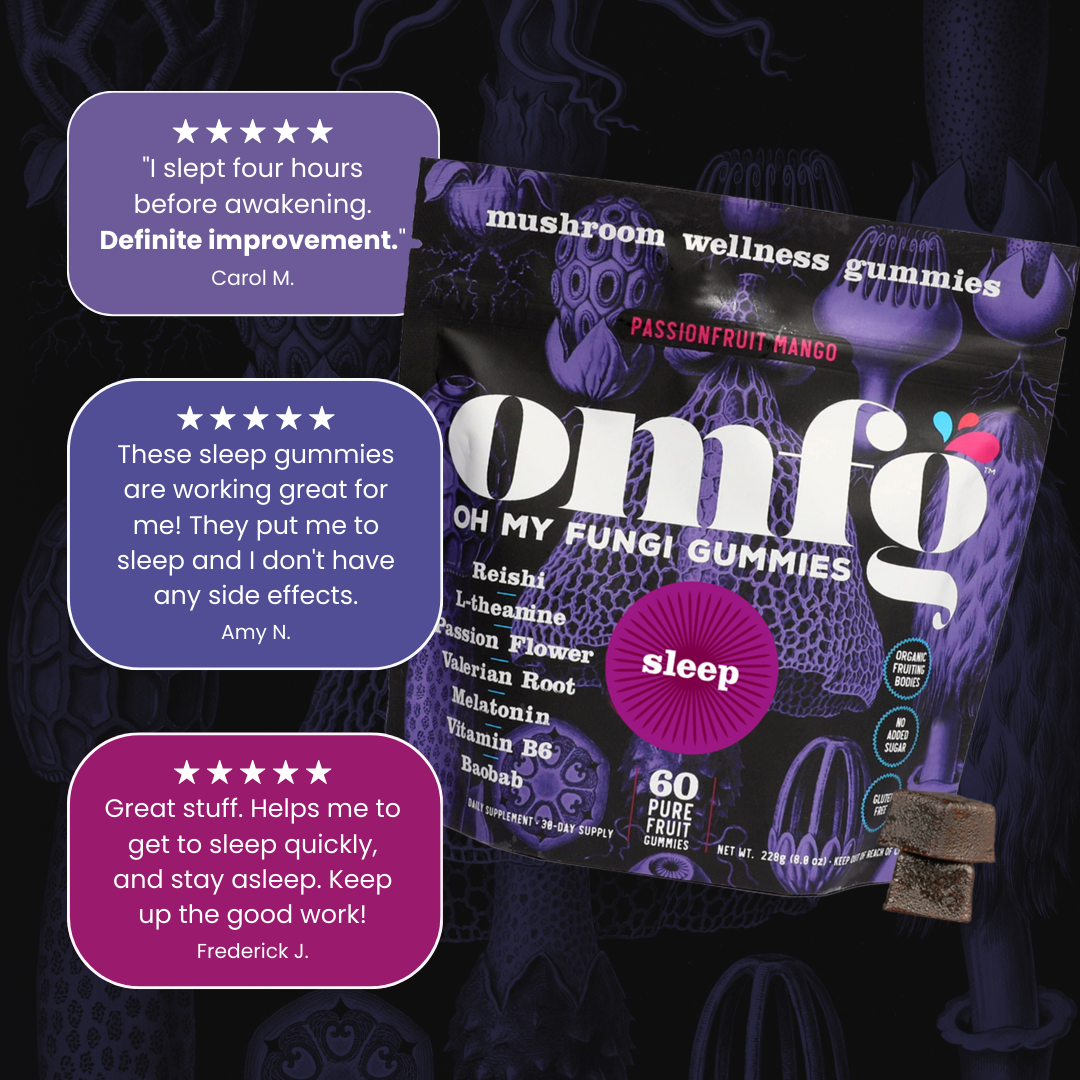 Sleep Mushroom Gummies | Natural Sleep Supplement | Oh My Fungi Gummies ...