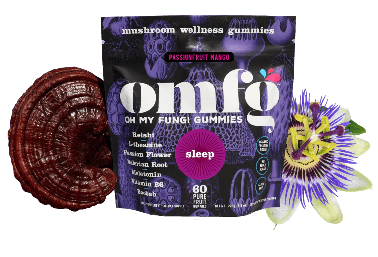 Sleep Mushroom Gummies | Reishi | Adaptogens, Melatonin, Mood | OMFG ...
